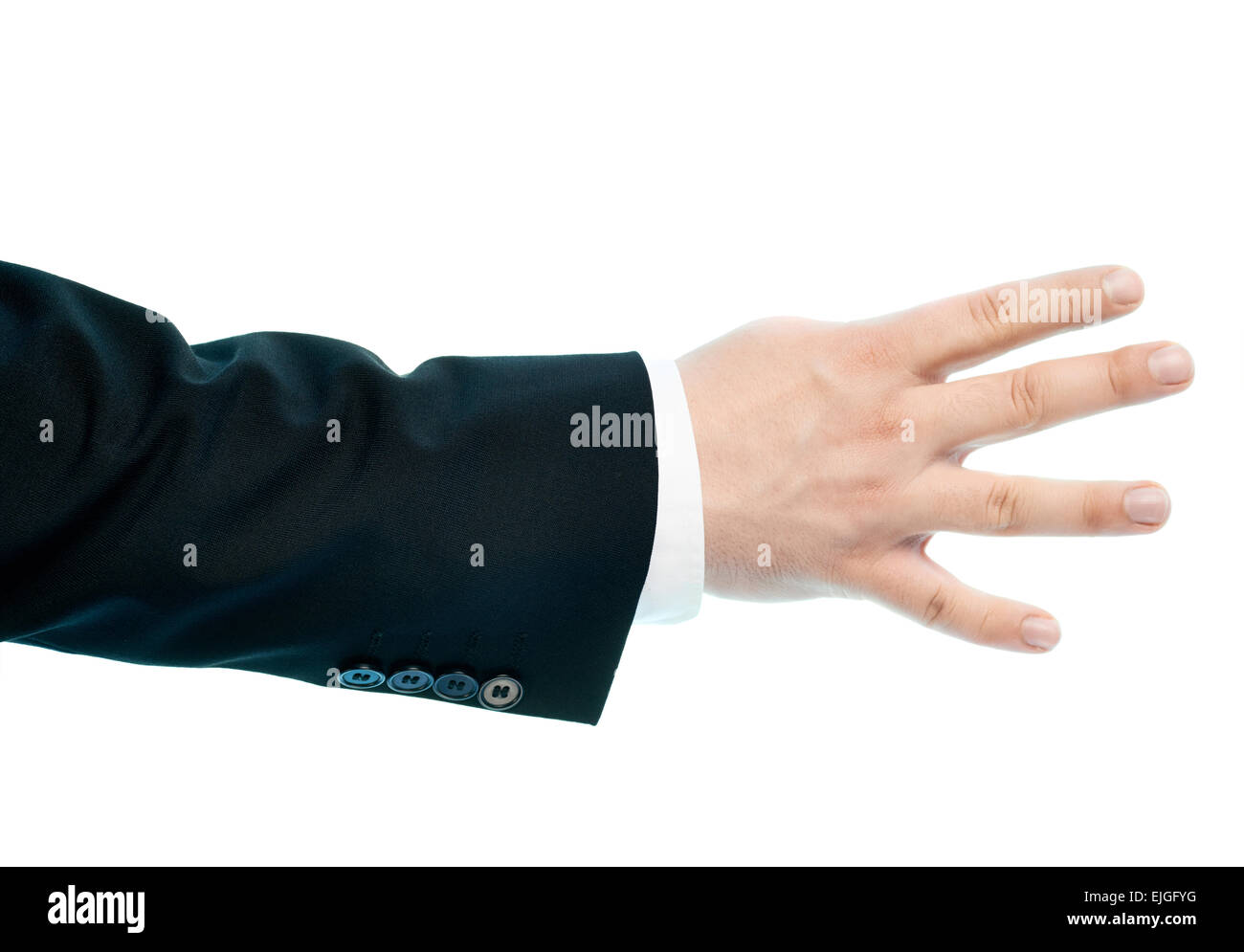 Caucasian male hand composition isolated Stock Photo - Alamy