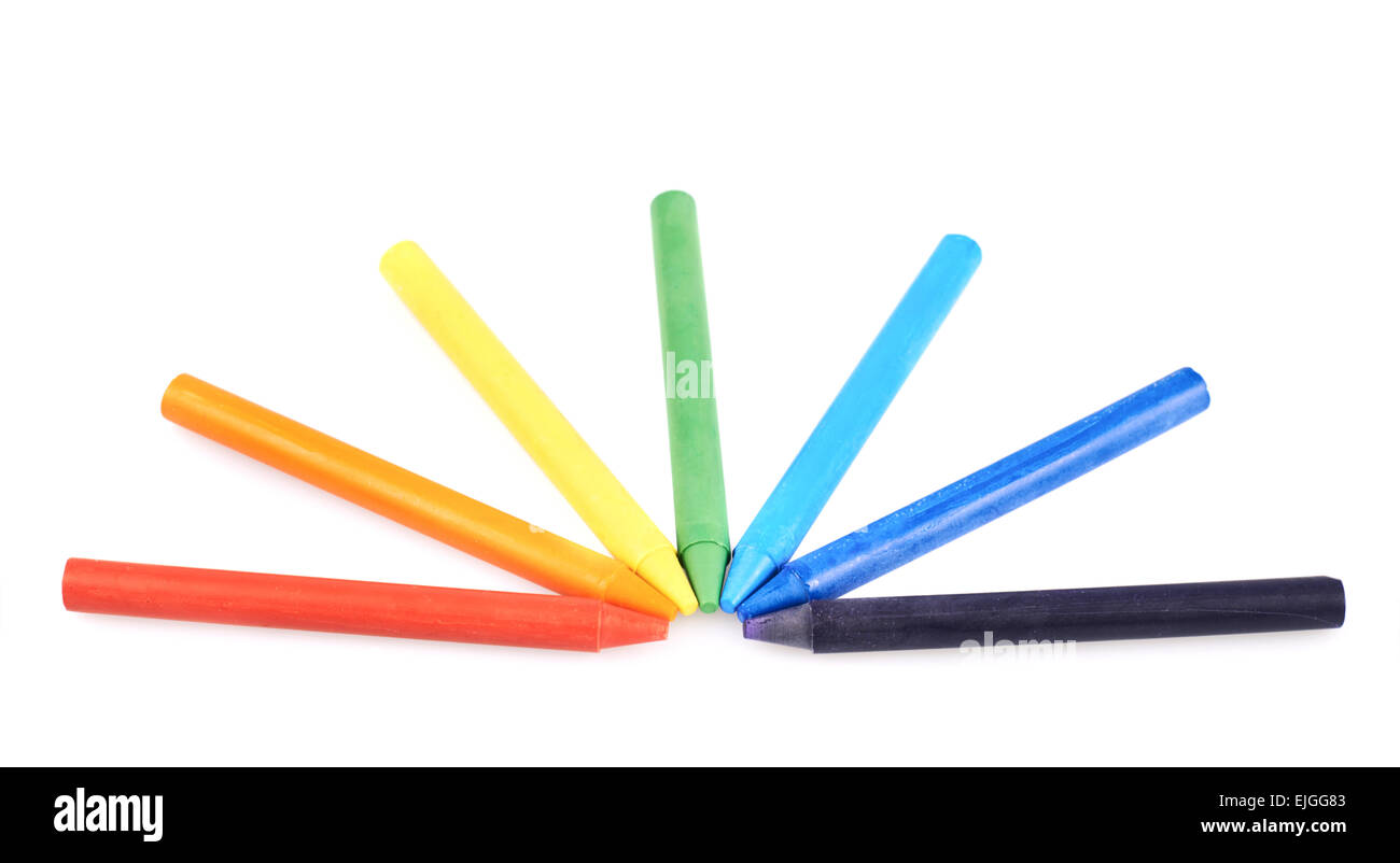 Multiple wax crayons set Stock Photo - Alamy