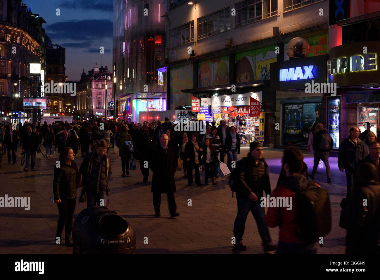 Leicester square nightlife hi-res stock photography and images - Alamy