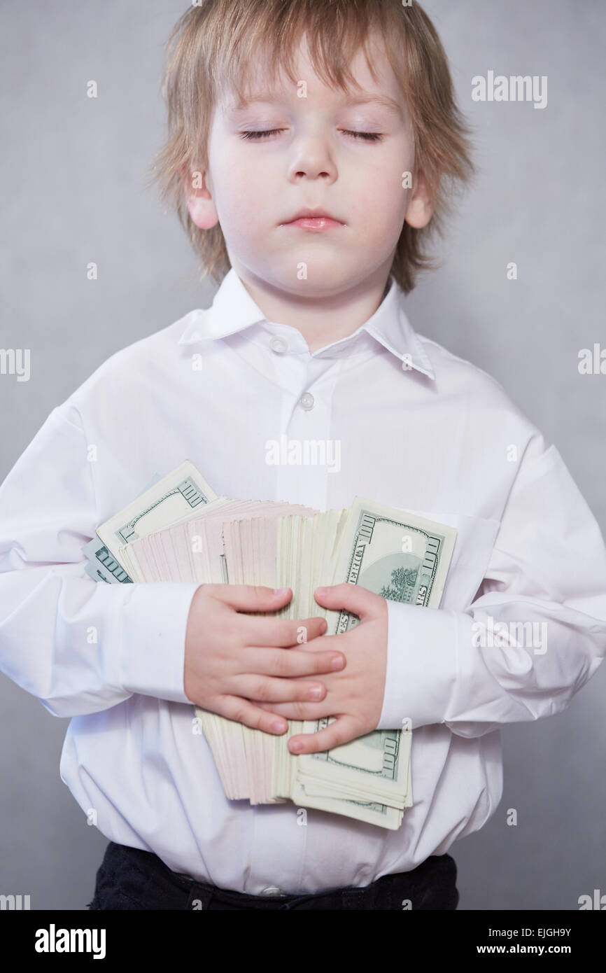 money in children's hands Stock Photo - Alamy