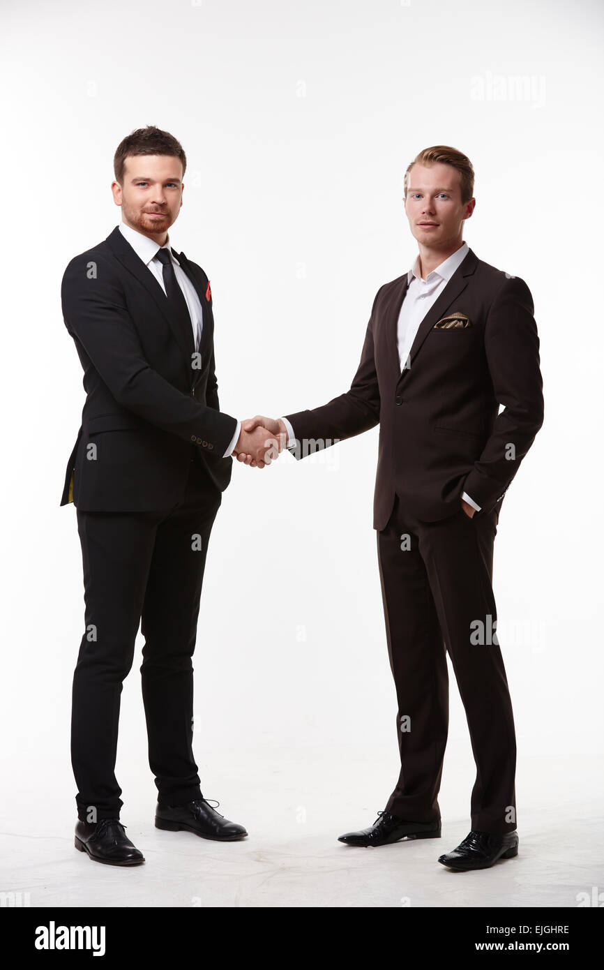 handshake of two businessmen Stock Photo - Alamy
