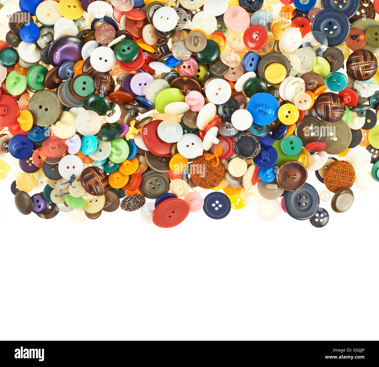 Pile of a multiple buttons Stock Photo - Alamy