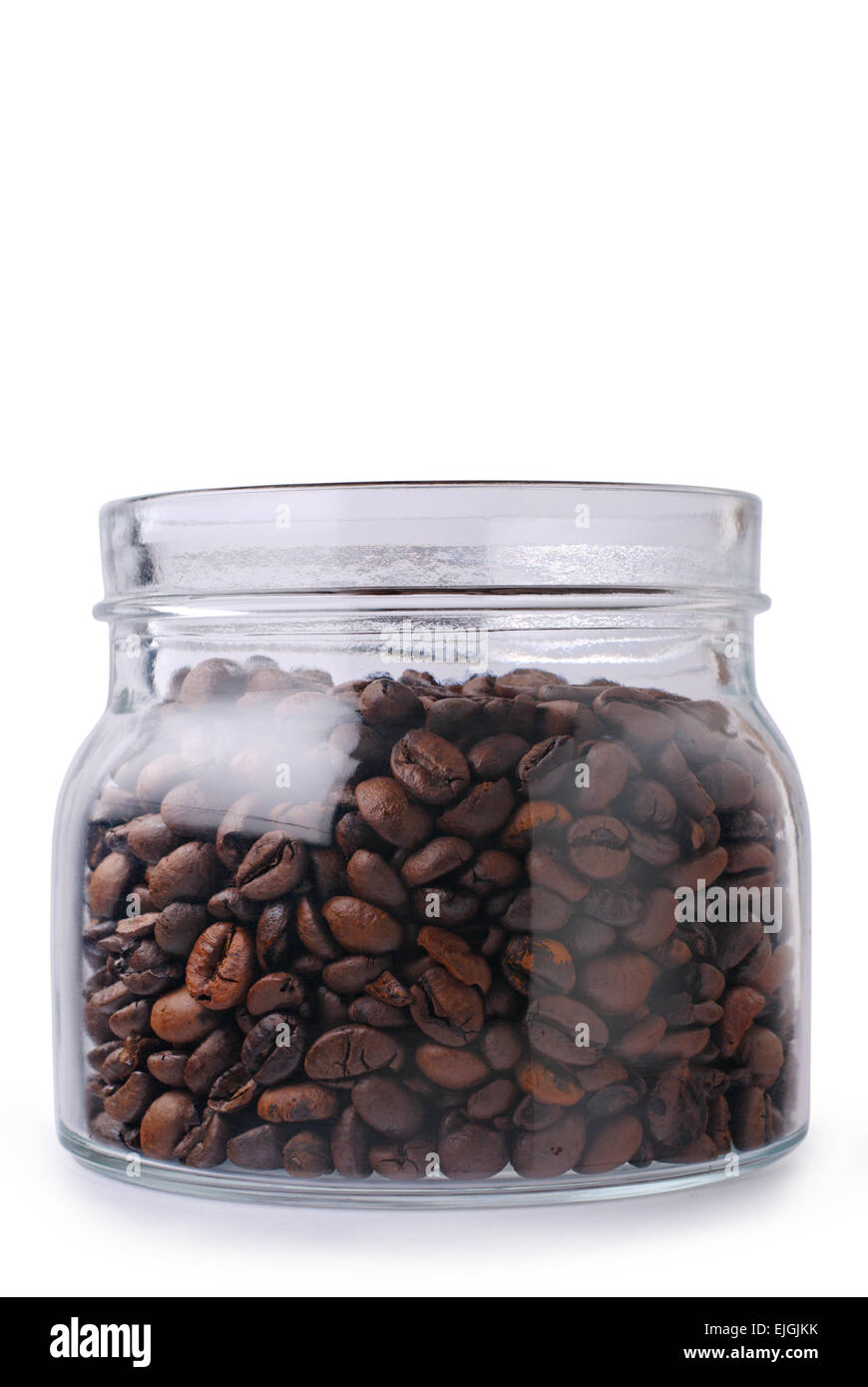 Coffee beans in a jar close-up Stock Photo - Alamy