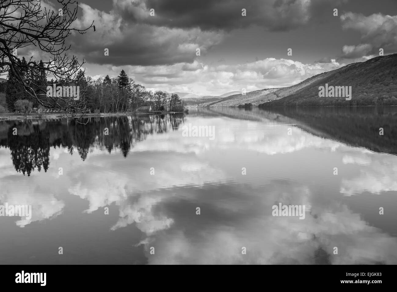 Cumbrian tranquility Black and White Stock Photos & Images - Alamy