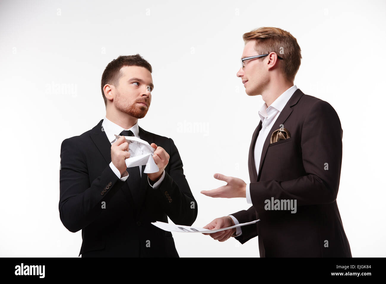 two businessmen arguing Stock Photo - Alamy
