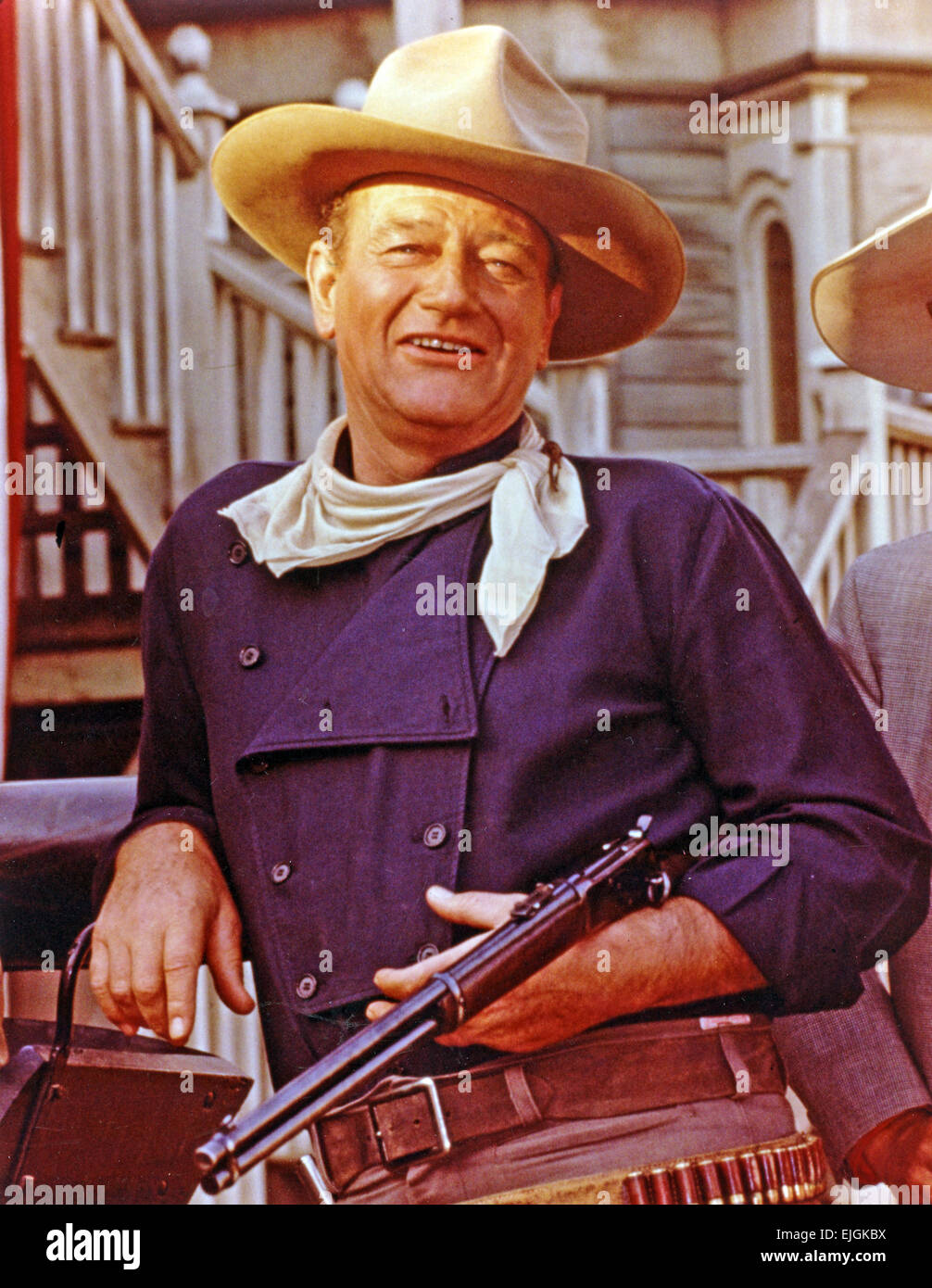JOHN WAYNE (1907-1979) US film actor famous for his roles in Western ...