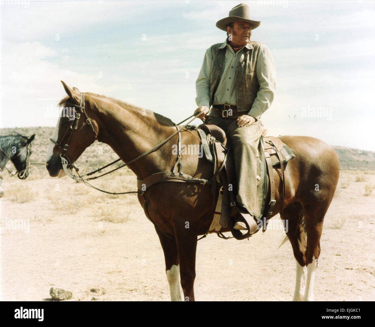 JOHN WAYNE (1907-1979) US film actor famous for his roles in Western ...