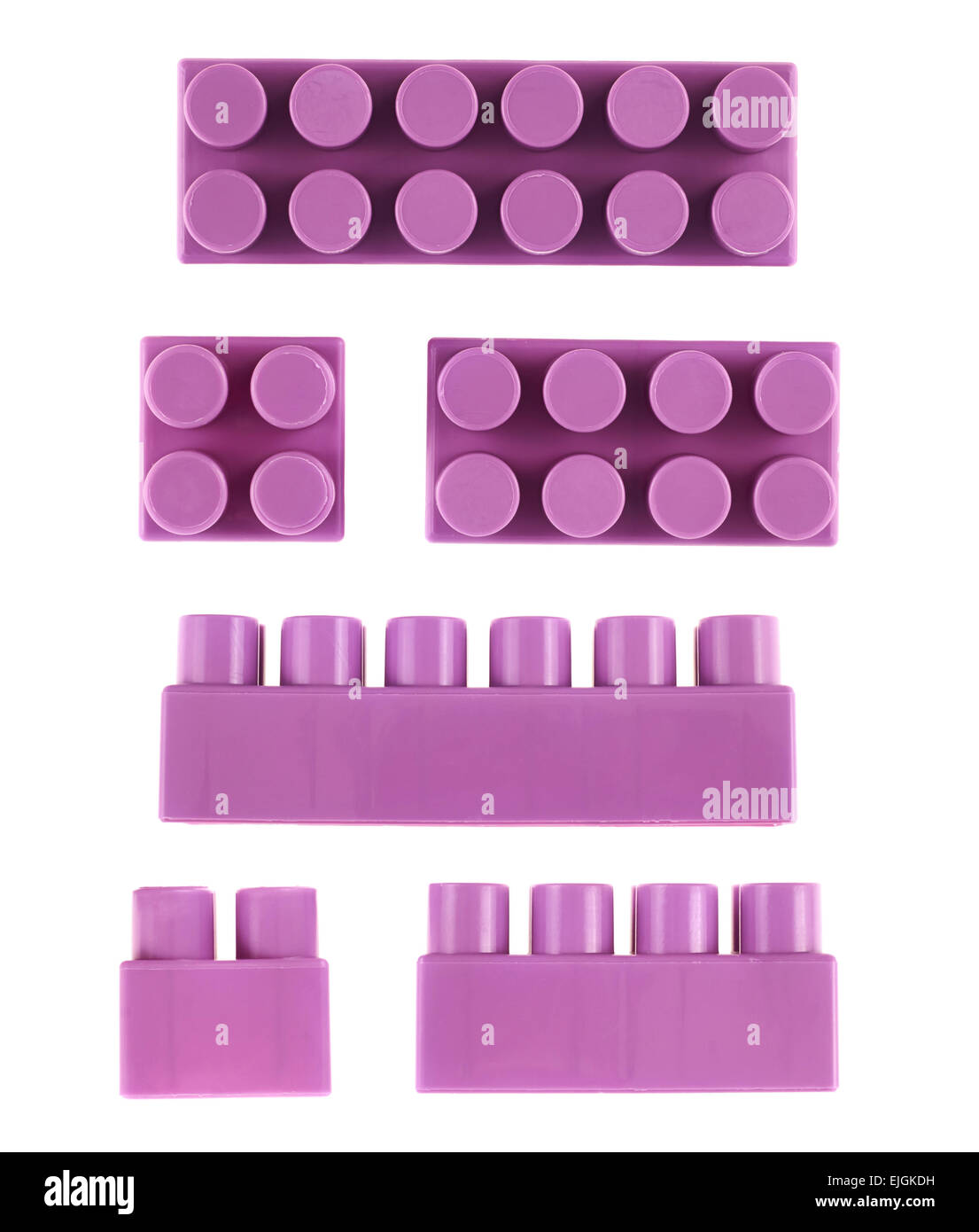 Set of toy construction blocks isolated Stock Photo - Alamy