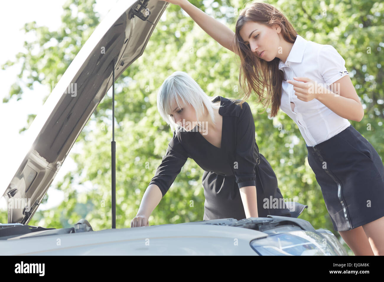 car broke down Stock Photo - Alamy