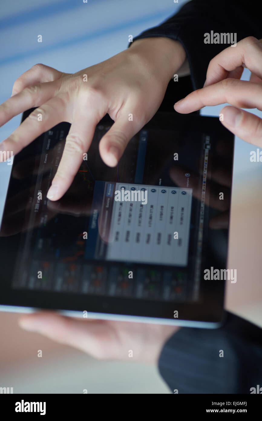 the tablet in hands Stock Photo - Alamy