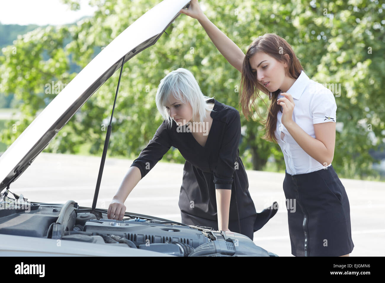 car broke down Stock Photo - Alamy