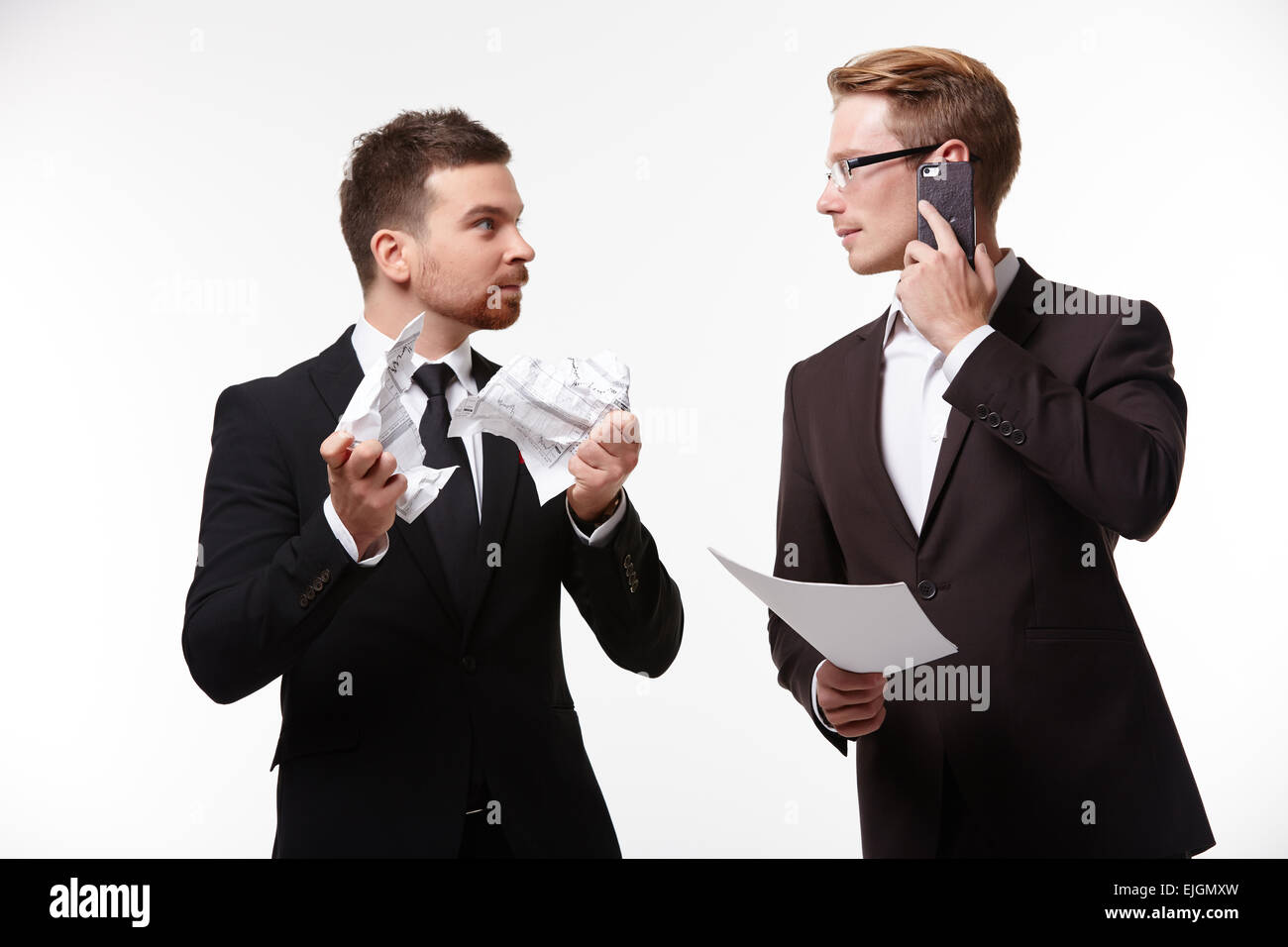 two businessmen arguing Stock Photo - Alamy