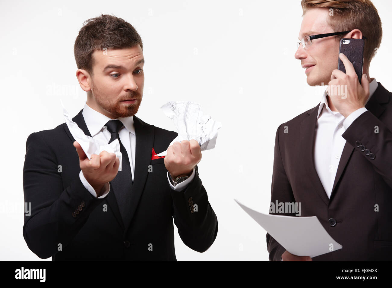two businessmen arguing Stock Photo - Alamy