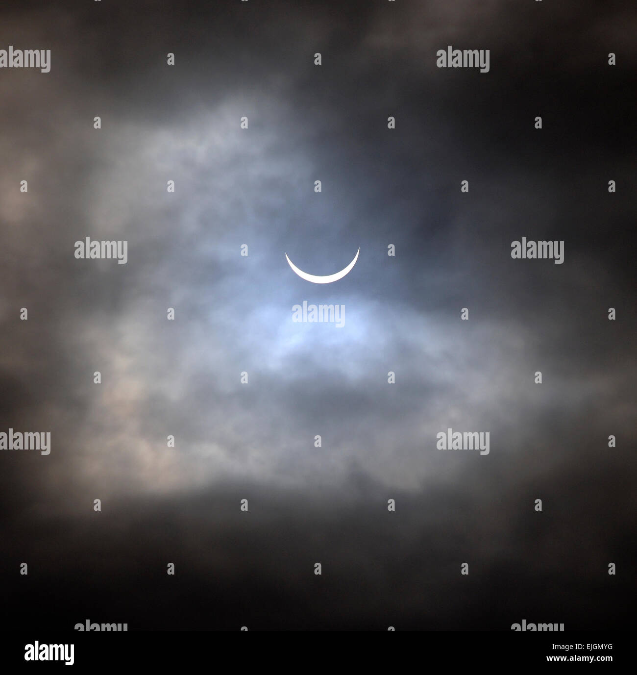 Eclipse of the crescent moon hi-res stock photography and images - Alamy