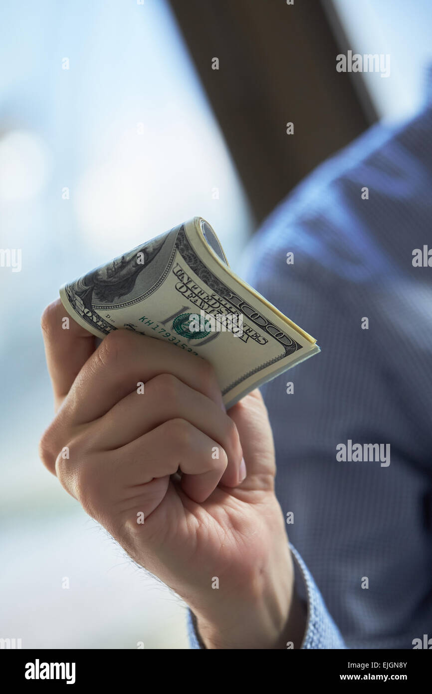 money in hand Stock Photo - Alamy