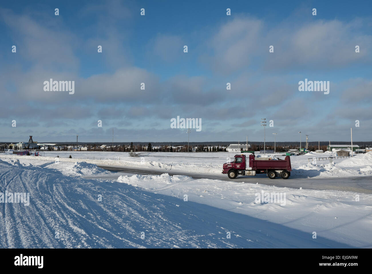 Chisasibi Cree indigenous community Northern James Bay Quebec Stock ...