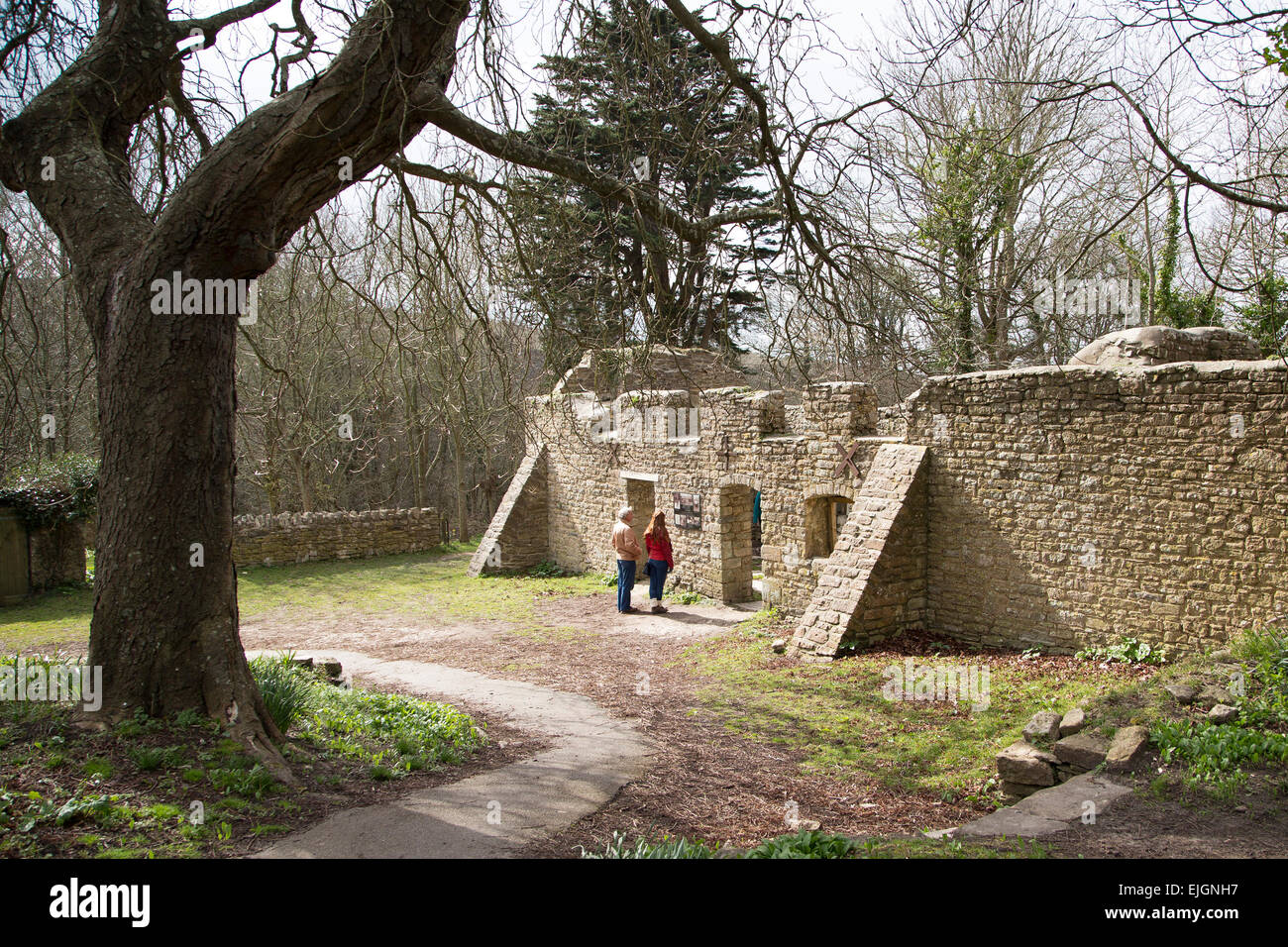 Tyneham, UK. 26th Mar, 2015. Rectory Cottages - Tyneham village was ...