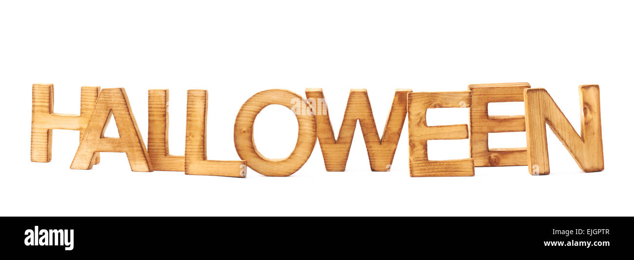 Word halloween made of block letters Stock Photo - Alamy