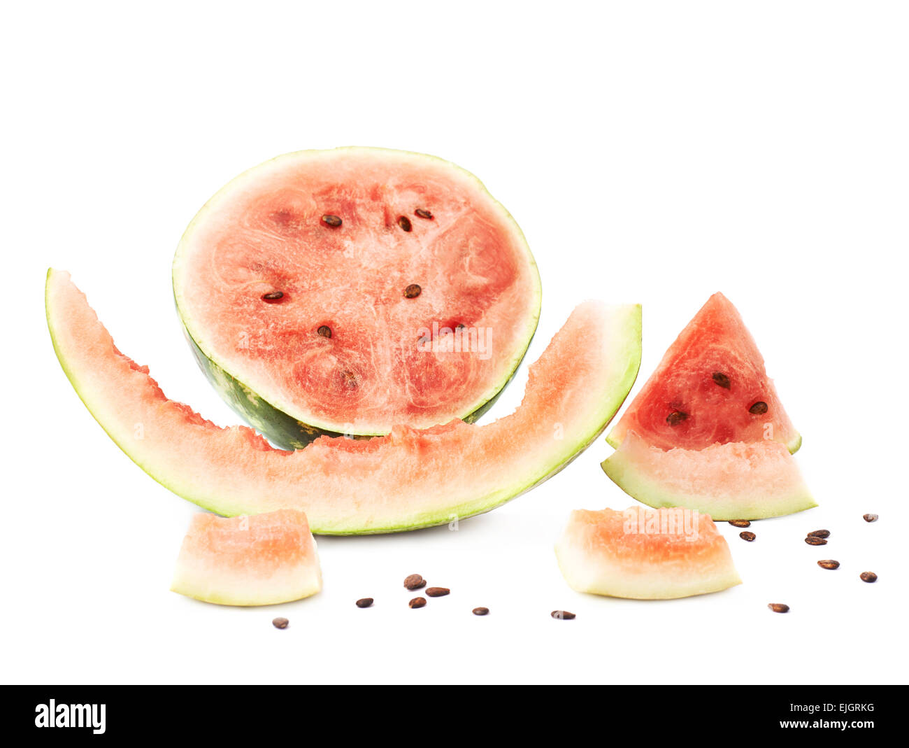 Watermelon fruit composition isolated Stock Photo - Alamy
