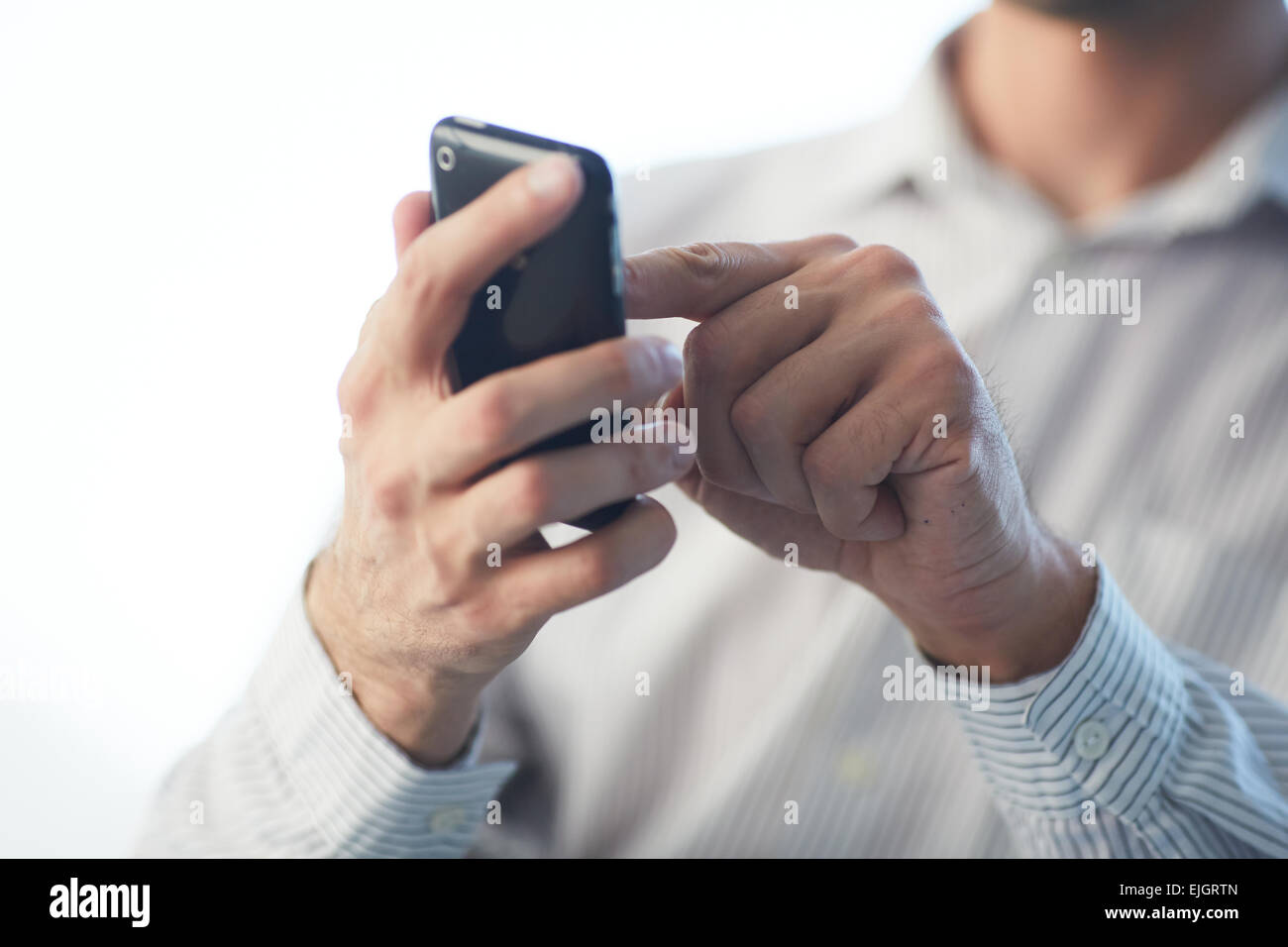 man using mobile phone Stock Photo - Alamy