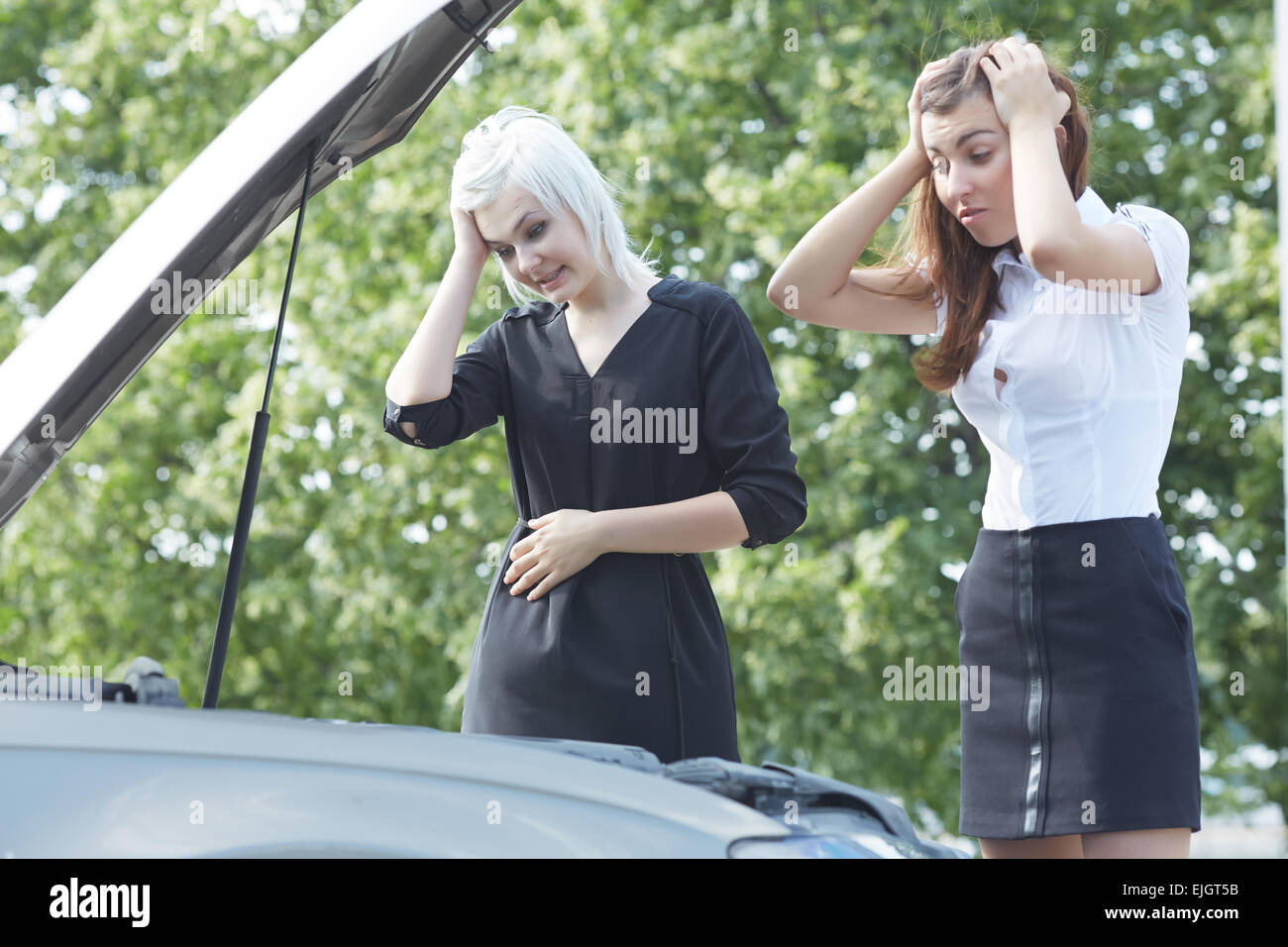 car broke down Stock Photo - Alamy