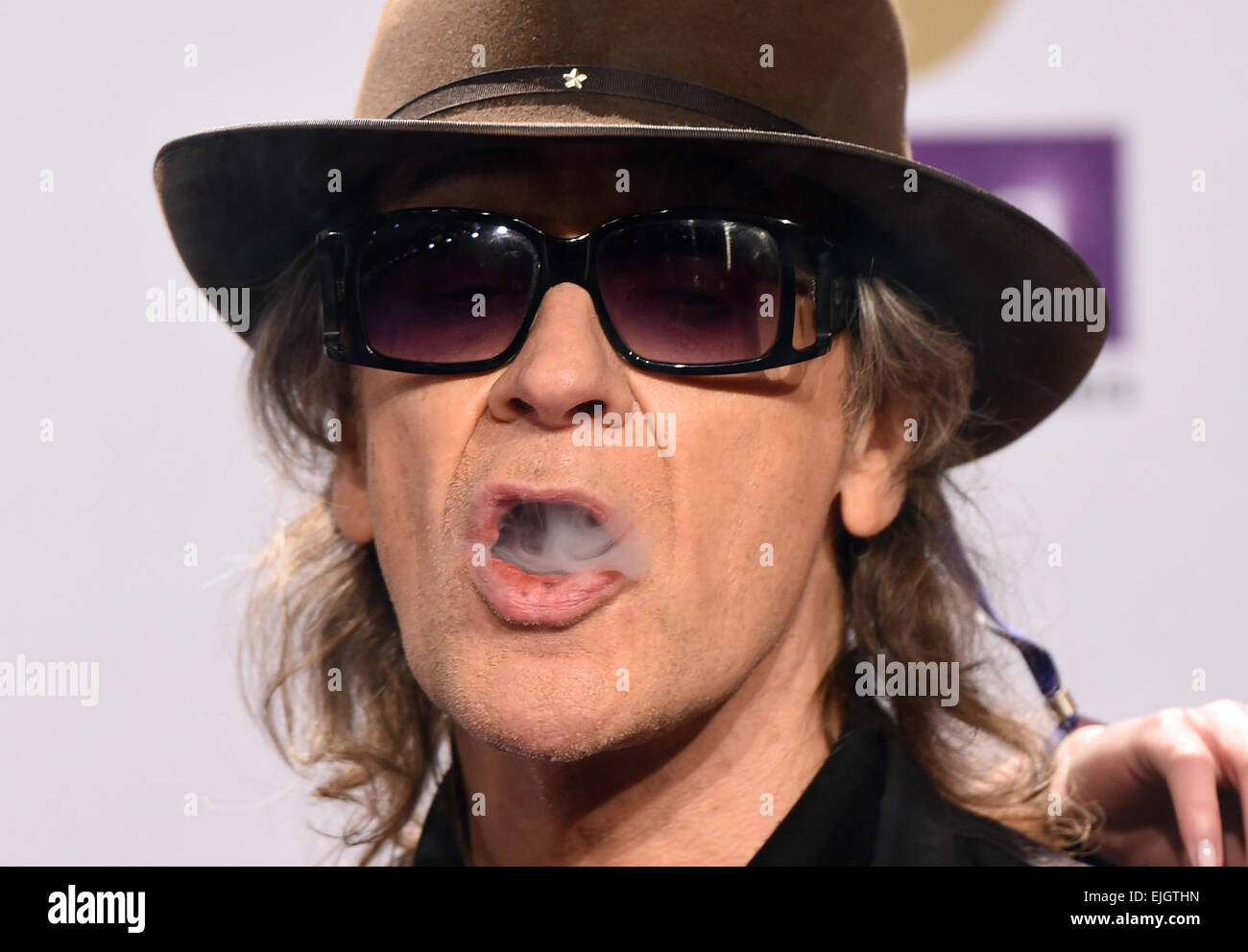Berlin, Germany. 26th Mar, 2015. Singer Udo Lindenberg arrives at the ...