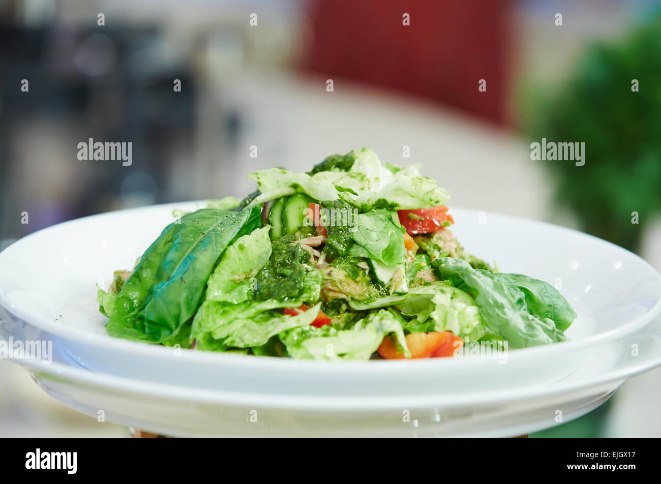 vegetable salad on a plate Stock Photo - Alamy