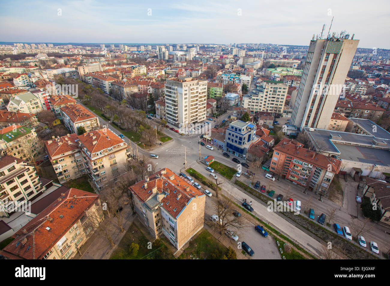 Aerial view of Ruse, Bulgaria Stock Photo - Alamy