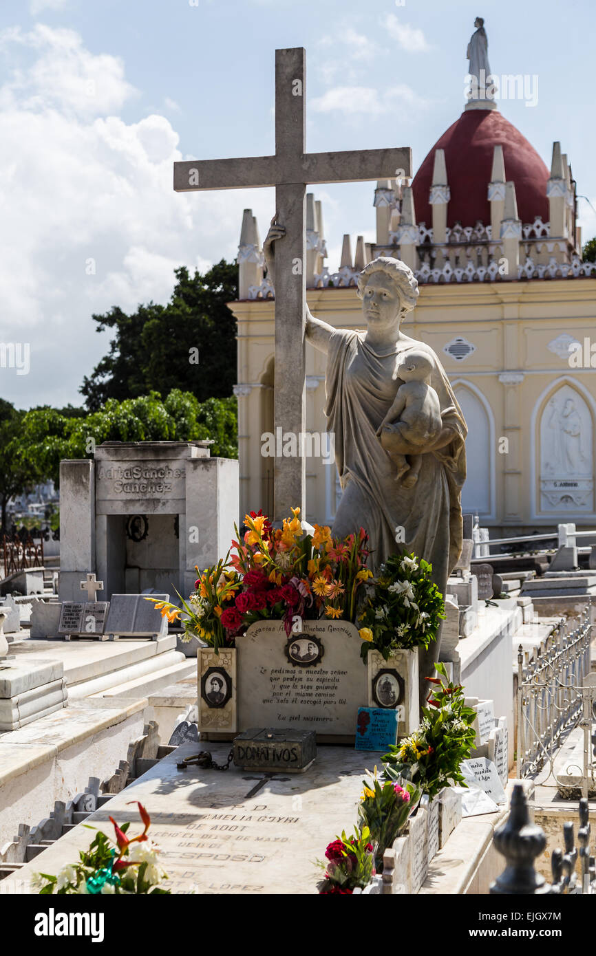 Graves in the Christopher Columbus cemetery in Havana Stock Photo - Alamy