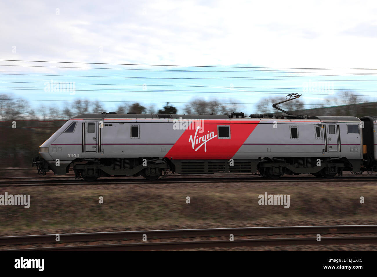 91104 Virgin Trains operating company, 91 class High Speed Electric ...
