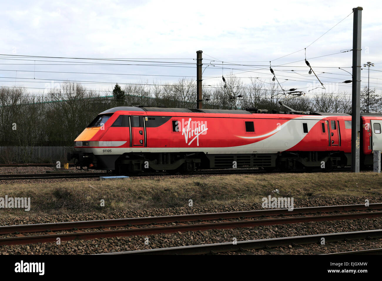 91105 Virgin Trains operating company, 91 class High Speed Electric ...