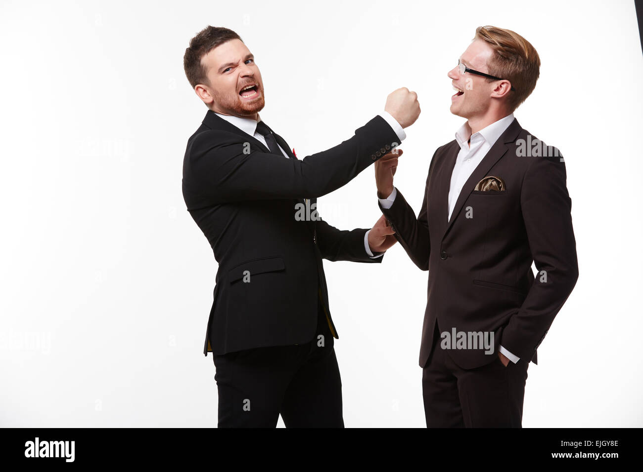 two businessmen arguing Stock Photo - Alamy