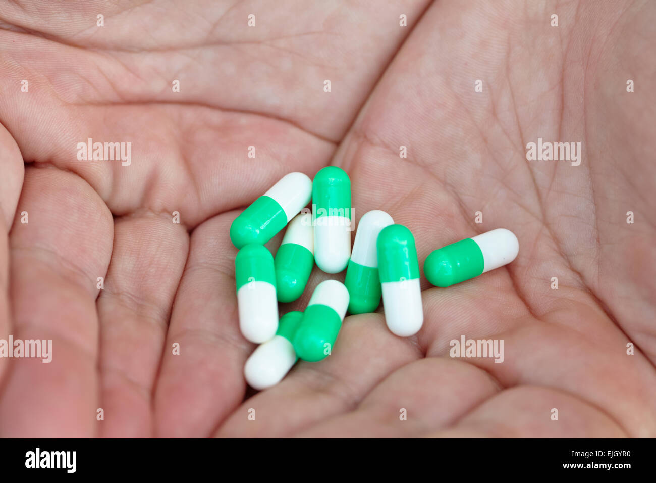 the doctor gave the patient medication capsules Stock Photo - Alamy