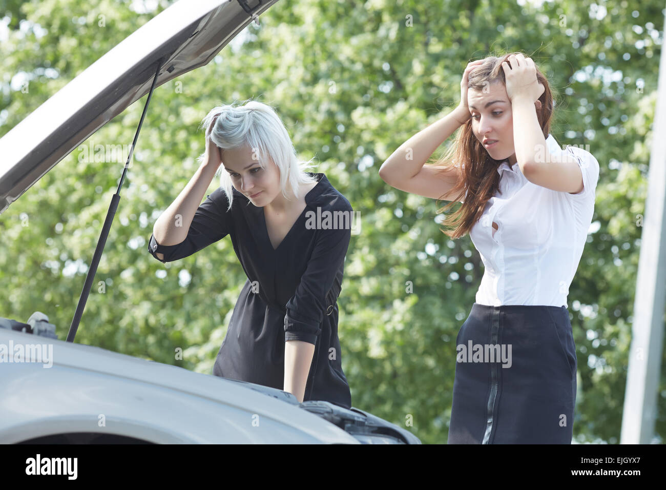 car broke down Stock Photo - Alamy