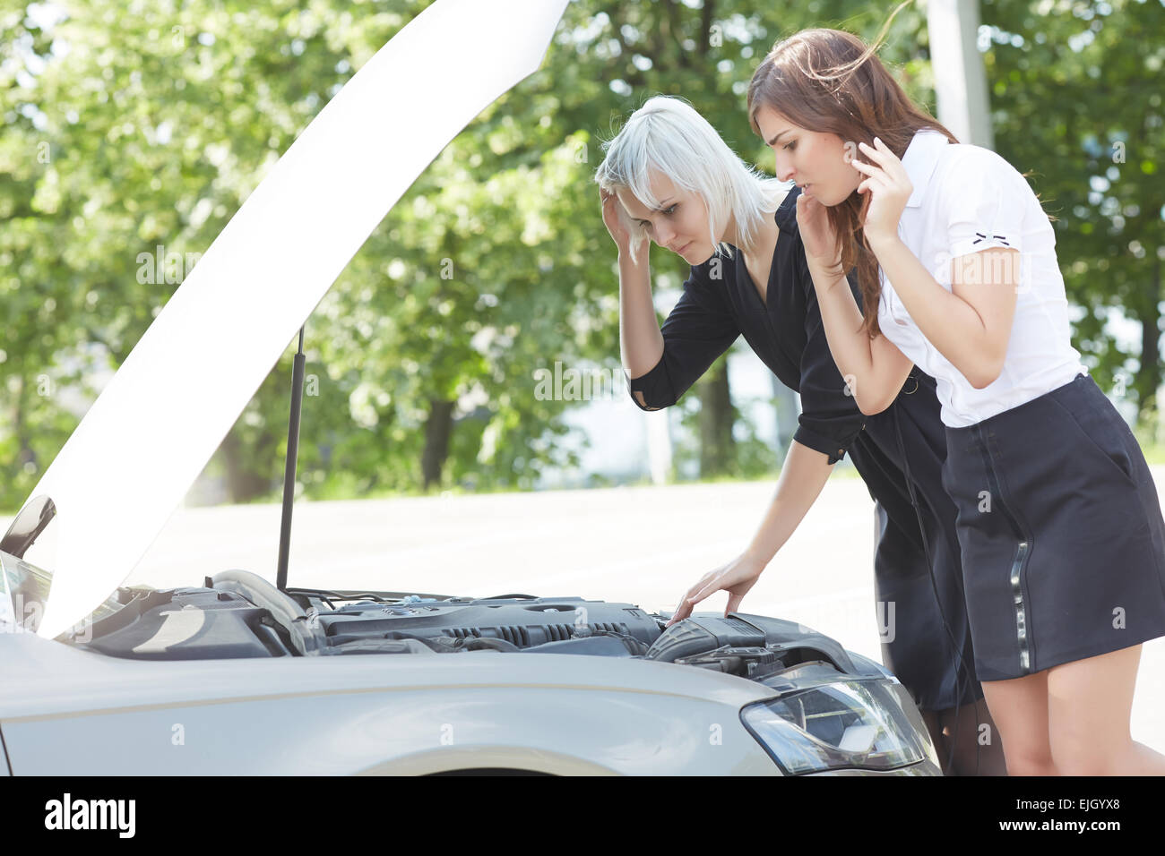 car broke down Stock Photo - Alamy