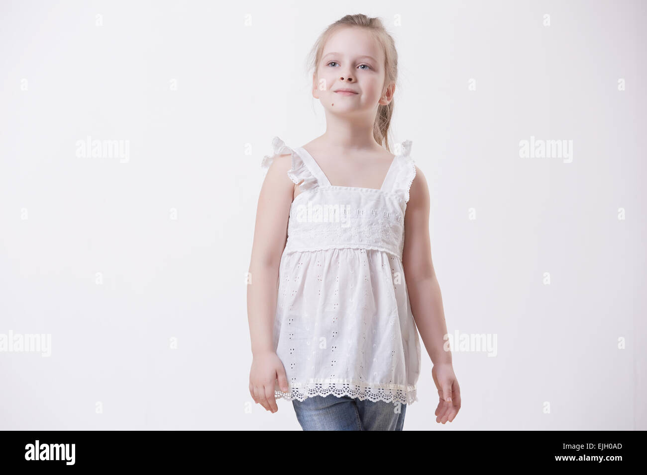 little girl isolated Stock Photo - Alamy