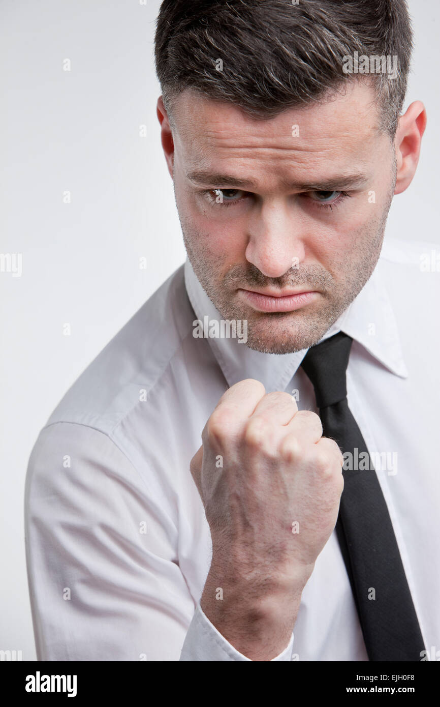 bad man about to hit you in the face as a menace Stock Photo - Alamy