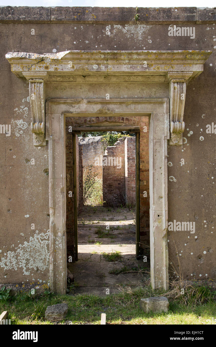 Tyneham, UK. 26th Mar, 2015. The Rectory Front Door - Tyneham village ...