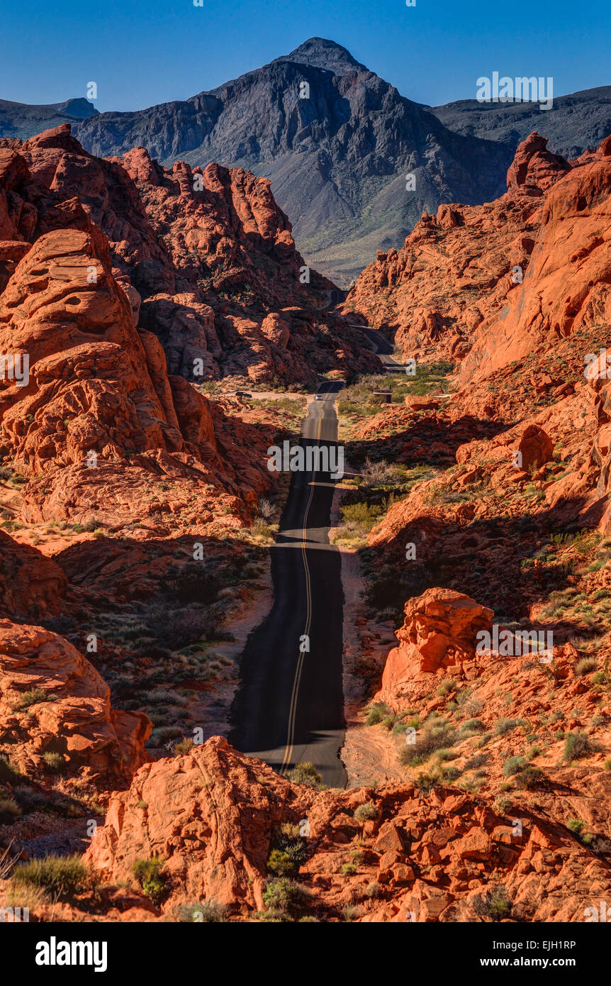 Mouses Tank Road - Valley Of Fire - Nevada Stock Photo - Alamy