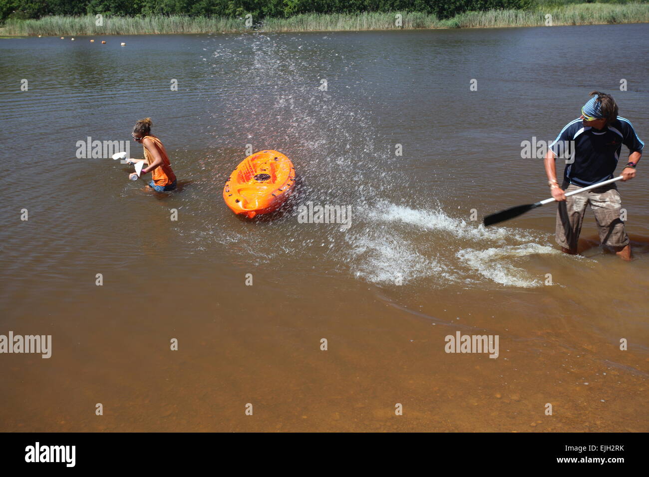 Playfully splashing hi-res stock photography and images - Alamy