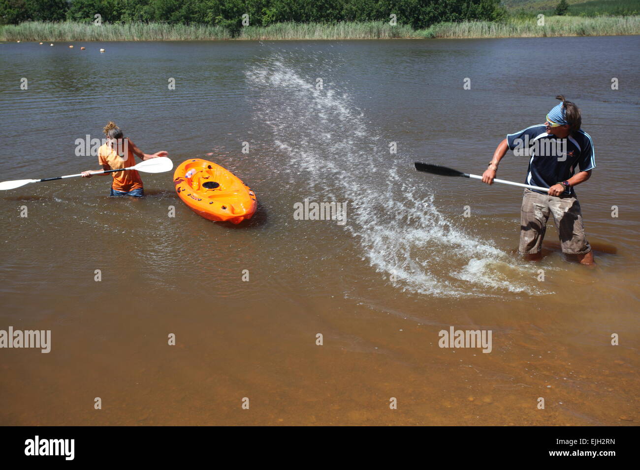 Man woman in canoe woman hi-res stock photography and images - Alamy