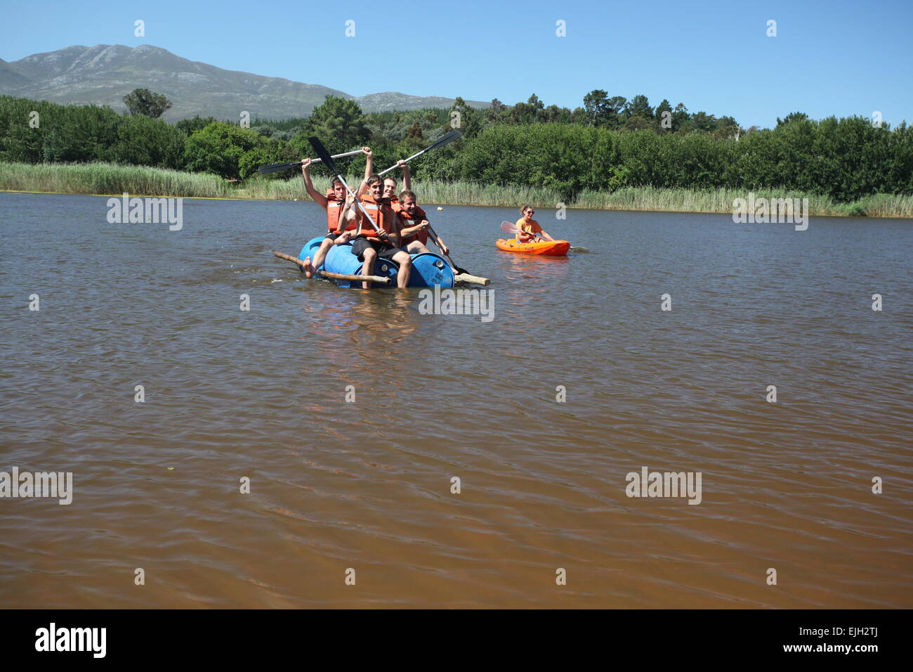Team building event at Back-2-Basics Adventure Campsite, South Africa ...