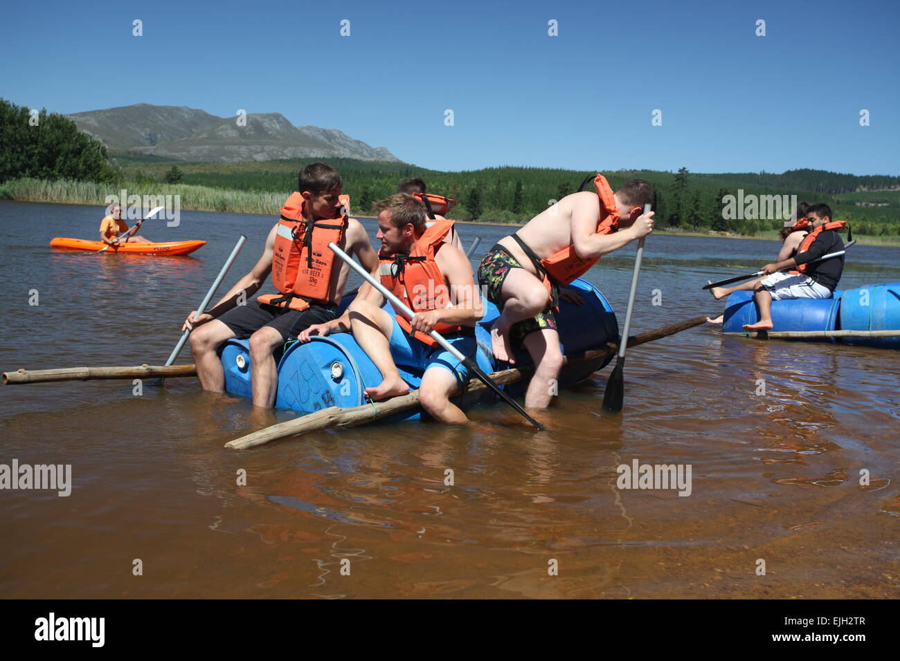 Team building event at Back-2-Basics Adventure Campsite, South Africa ...