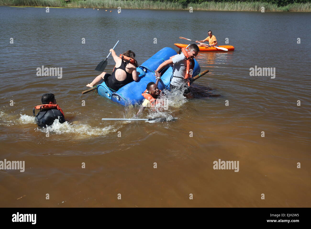 Team building event at Back-2-Basics Adventure Campsite, South Africa ...