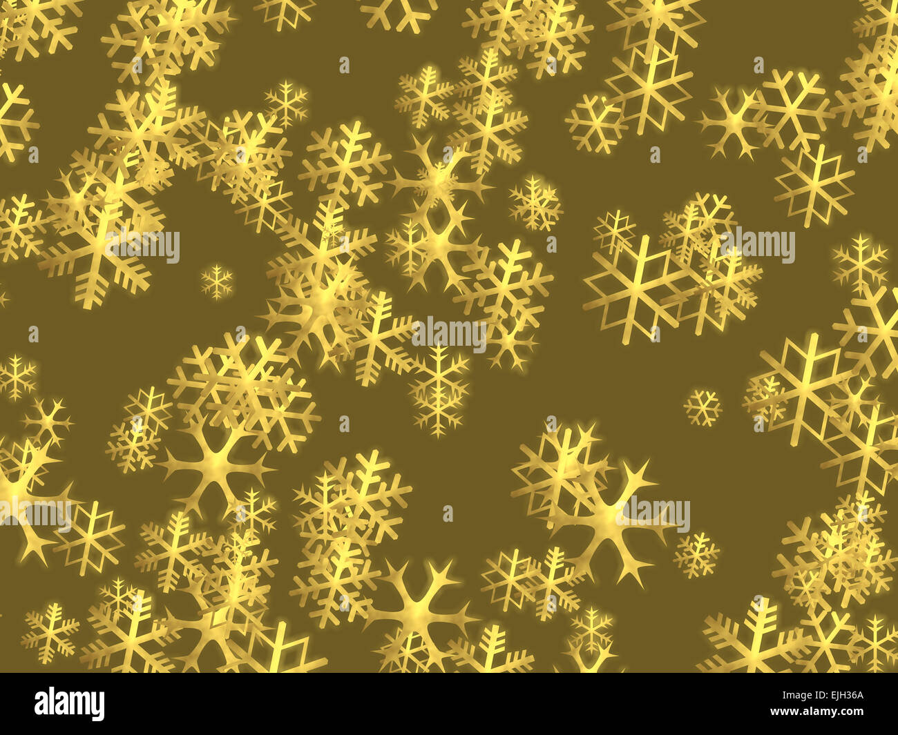 Christmas background with shiny golden snowflakes Stock Photo - Alamy