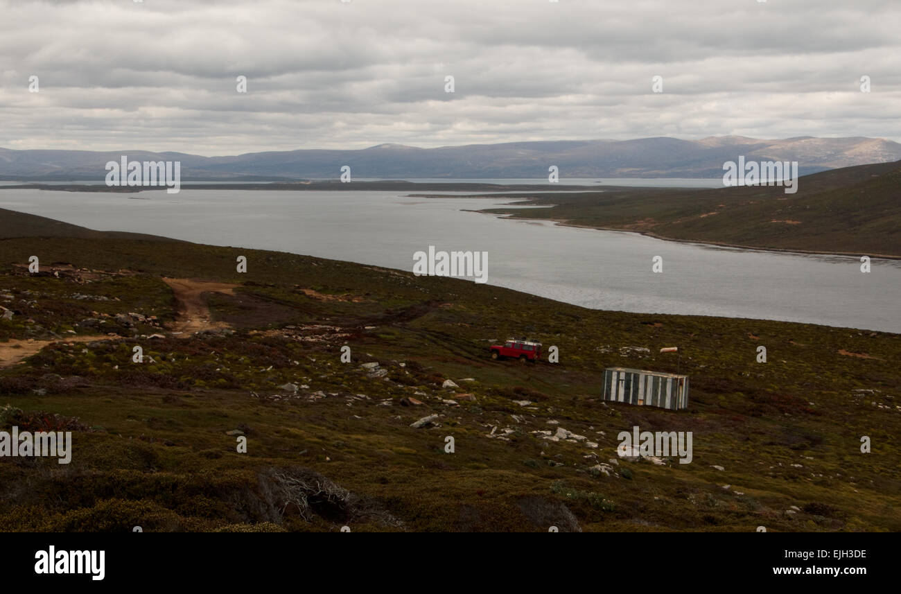 View of Saunders Island Stock Photo - Alamy