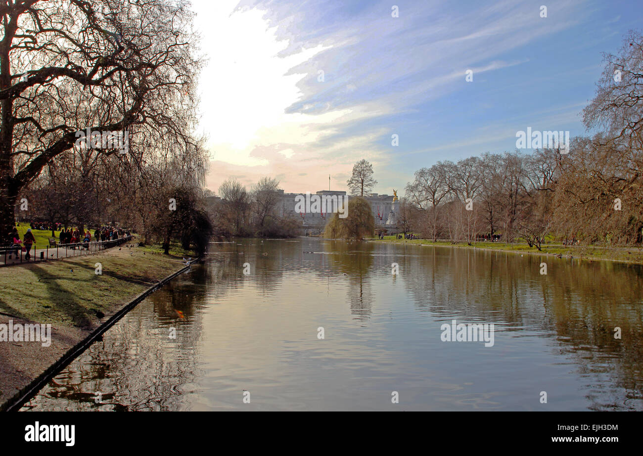 park, spring, sky, recreation, lake, sunset, blue, green, trees, walk ...