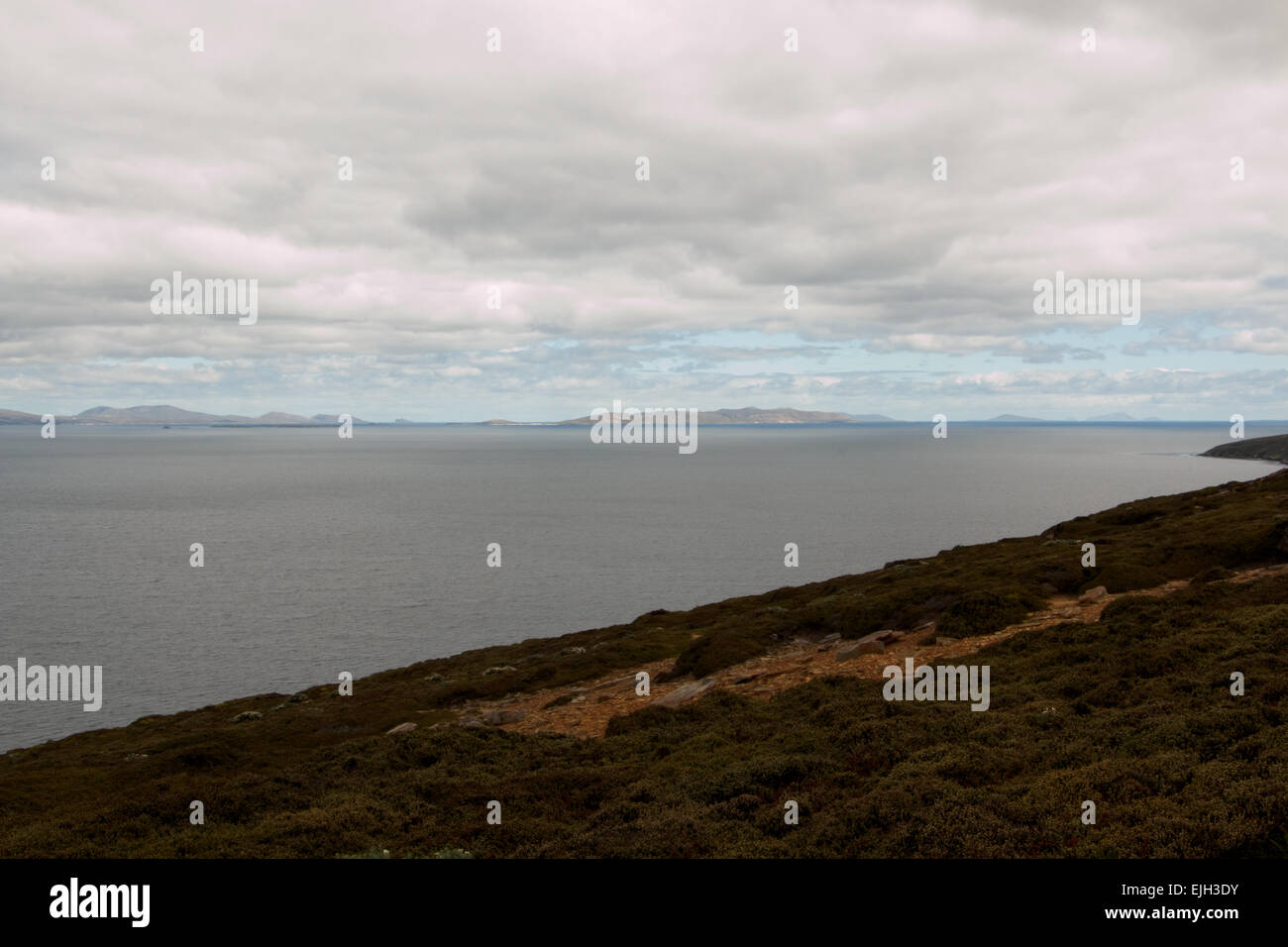 View of Saunders Island Stock Photo - Alamy