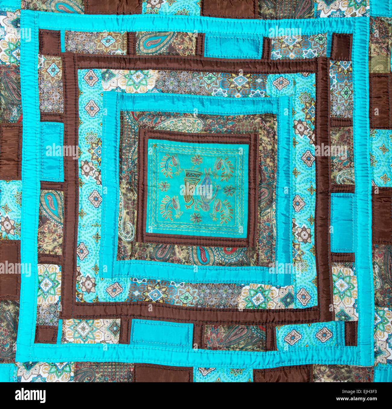 a patchwork background with different colored patterns Stock Photo - Alamy