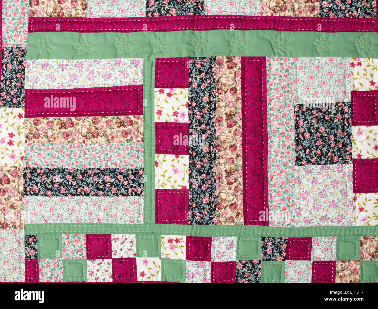 a patchwork background with different colored patterns Stock Photo - Alamy